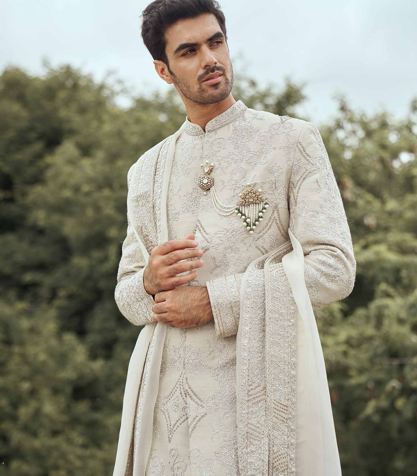 SAADI VINTAGE SHERWANI SET – anushreereddydesign